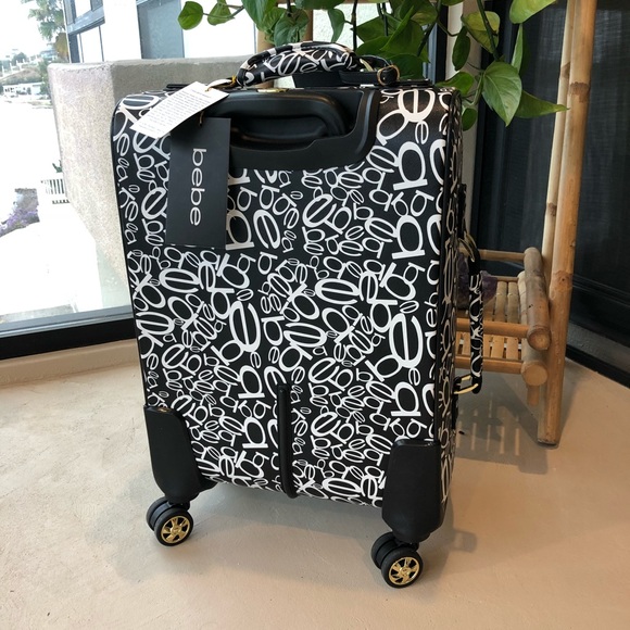 bebe | Bags | Bebe Monogram Carry On Travel Suitcase | Poshmark